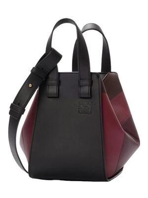 Loewe Loewe X Albers Compact Hammock Bag Black/burgundy