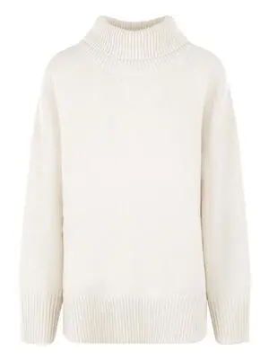 Chloé Roll Neck Knitted Jumper - White