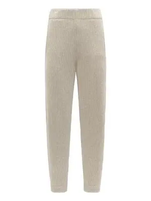 Moncler Knitted Sweatpants - White