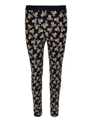 Moschino Bear Print Leggings - Black