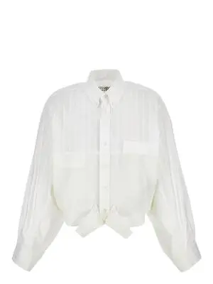 MAISON MARGIELA Mirrored Poplin Shirt - White