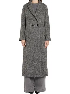 IBLUES Double-breasted Coat - Gray