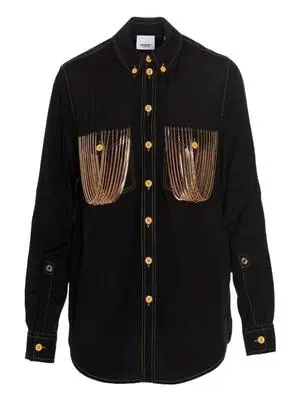 Burberry Chain Detail Shirt - Black