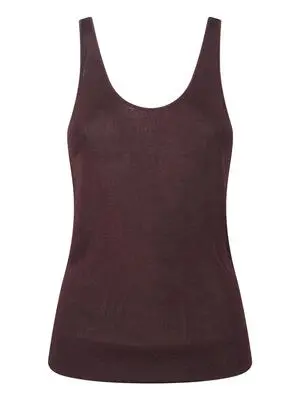 THE FRANKIE SHOP Sleeveless Vest - Burgundy