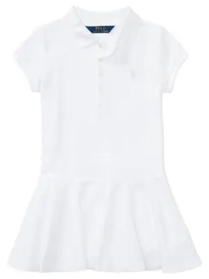 Polo Ralph Lauren Cotton-blend Polo Dress - White
