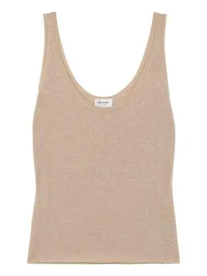 SAINT LAURENT Saint Laurent Sleeveless Knitted Tank Top