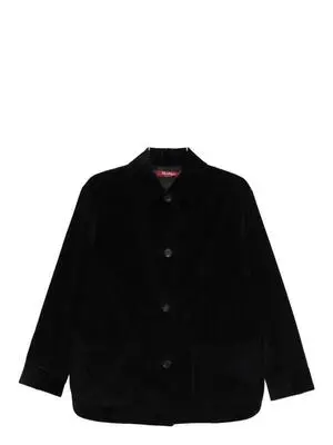 Max Mara Max Mara Buttoned Corduroy Shirt Black