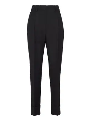 Prada Pleated Tailored Trousers - Black