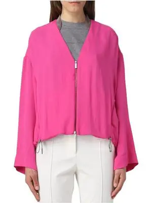 Fabiana Filippi Zip Cropped Jacket - Pink