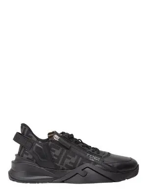 Fendi Flow Lace-up Sneakers - Black