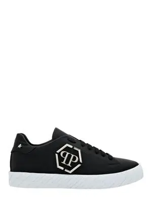 Philipp Plein Logo Detail Sneakers - Black