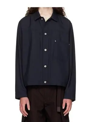 Sacai Pleated Pocket Jacket - Black