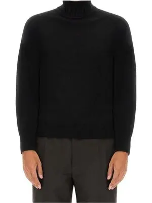 Dries Van Noten Long-sleeved Roll-neck Jumper - Black