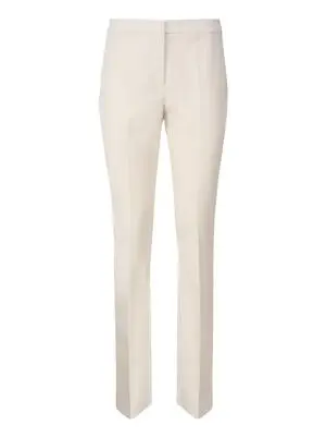 PINKO Pinko Straight Leg Pleated Trousers With Front Crease And Rear Slit Details