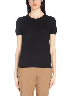 Theory Short-sleeved Crewneck Jumper - Black