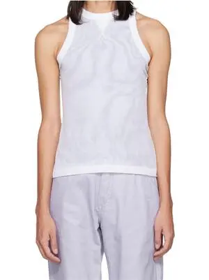 Eytys Ribbed Knit Vest - White