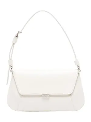 Amina Muaddi Top Handle Shoulder Bag - White