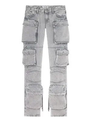 Attico Essie Long Cargo Pants - Gray