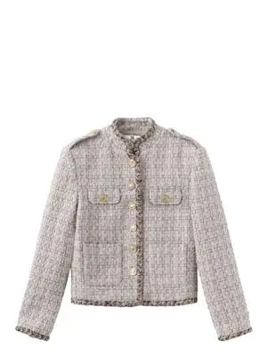 MARISSA CHIARA Marissa Chiara Stand Collar Lace Jacket