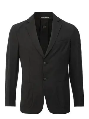Emporio Armani Long-sleeved Suit Jacket - Black