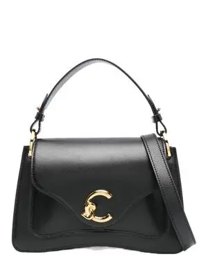 COCCINELLE C-me Foldover Top Tote Bag - Black