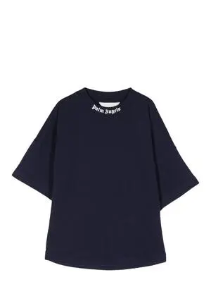 Palm Angels Logo Print T-shirt - Black