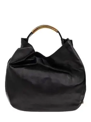 Moschino Lettering Top Handle Bag - Black