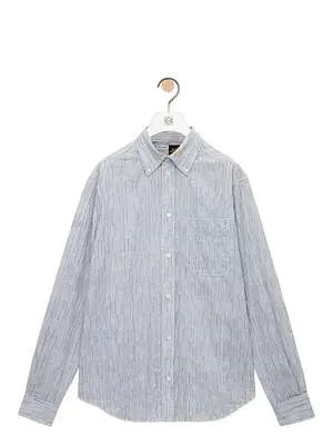 Loewe Shirt In Cotton Blend - Gray