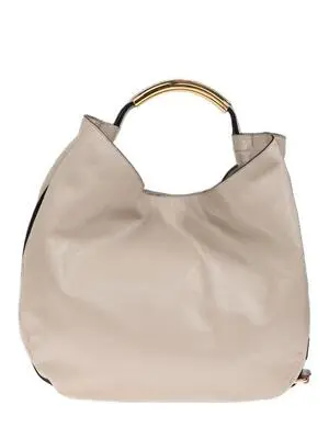 Moschino Lettering Top Handle Bag - Cream