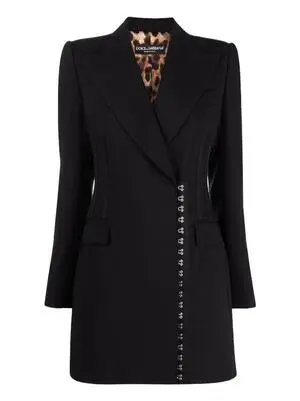 Dolce & Gabbana Virgin Wool Coat - Black