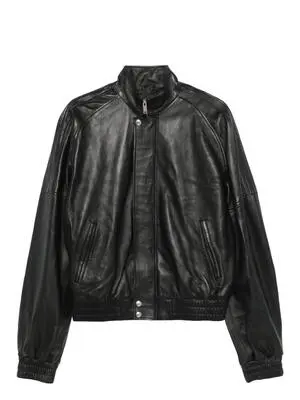 LU'U DAN Blouson Leather Jacket - Black