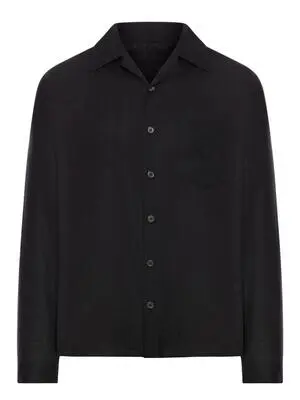 Prada Long Sleeved Buttoned Shirt - Black