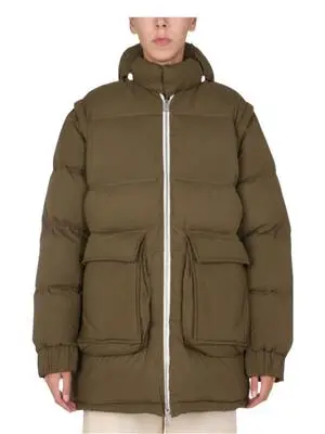 Sunnei Removable Sleeved Down Jacket - Green