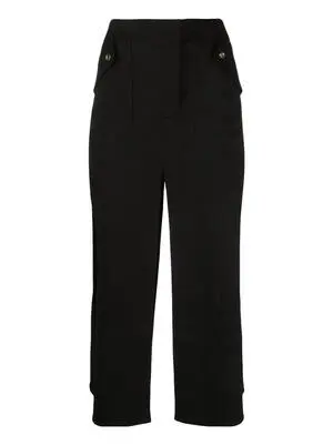 Pinko Midi Skirt With Slit Detail - Black