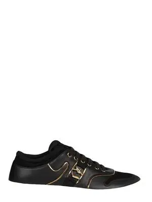 FERRAGAMO Gancini Detail Sneakers - Black