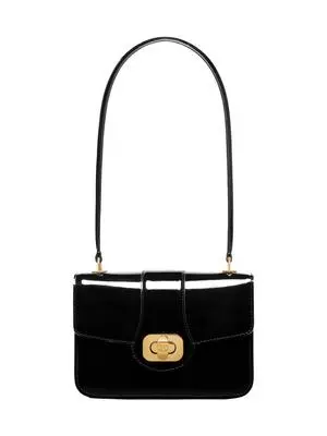 Celine Teen Josephine Bag In Patent Calfskin - Black