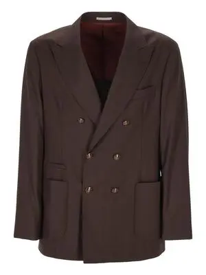 Brunello Cucinelli Virgin-wool Blazer - Black