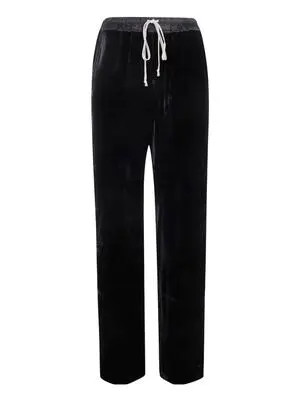 RICK OWENS Rick Owens Drawstring Straight Leg Trousers