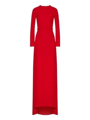 Valentino Garavani Belted Train Gown - Red