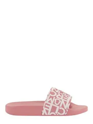 Moncler Jeanne Logo Slides - Pink