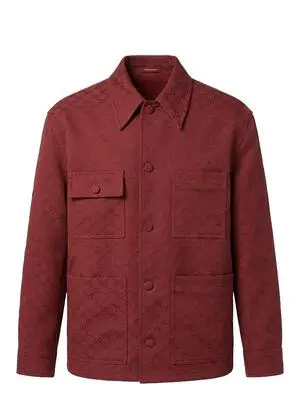 Gucci Monogrammed Button-up Jacket - Red