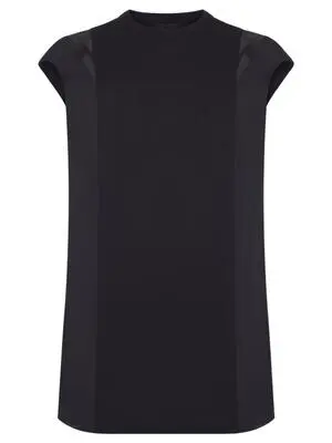 Sacai Stripe Detailed Mini Dress - Black