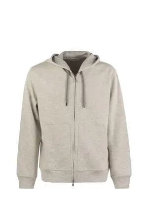 Brunello Cucinelli Zip-up Hoodie - Grey