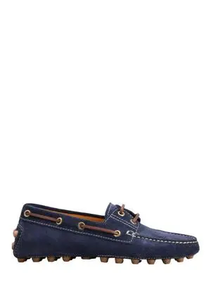 TOD'S Boat Gommino Bubble Flat Loafers - Blue
