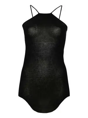 RICK OWENS Rick Owens Scorpio Ribbed-Knit Sleeveless Tank Top