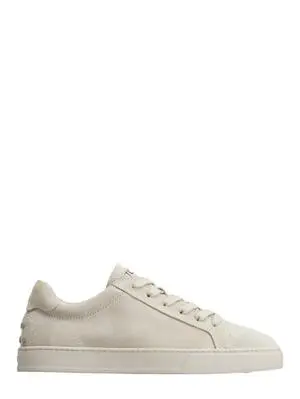 TOD'S Round Toe Lace-up Sneakers - Nude