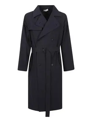 THE ROW Long Sleeve Trench Coat - Black