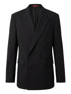 Gucci Double-breasted Poplin Jacket - Black
