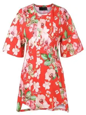 Philipp Plein Floral Print Mini Dress - Pink