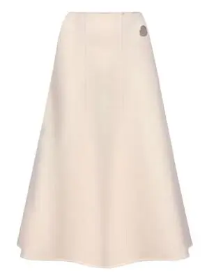 Moncler Jil Sander Flared Midi Skirt - White